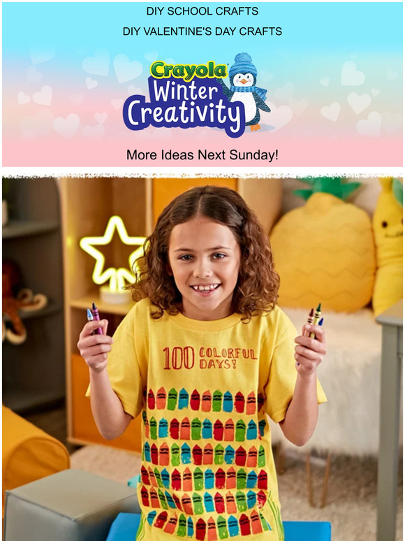 Crayola: Weekly Creativity: 💯 School Days | Milled