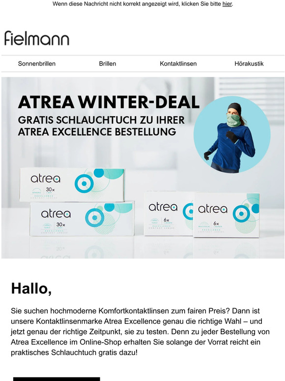 Fielmann: Gratis Schlauchtuch zu Ihrer Atrea Excellence Bestellung ...
