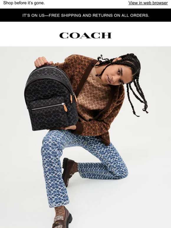 Coach: Now in: Signature denim, reimagined in black. 🖤 | Milled