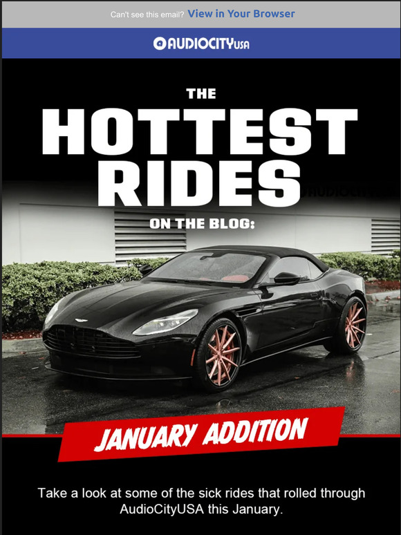 AudioCity: 📱💻 From The Blog: The Hottest Rides This January 💻📱 | Milled