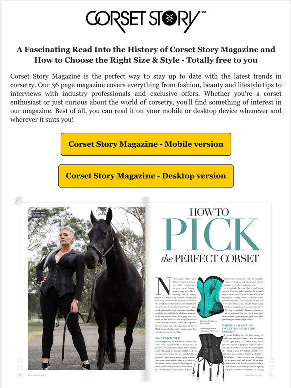 Corset Story: The Historic and Iconic Corset Story Magazine - Free to ...