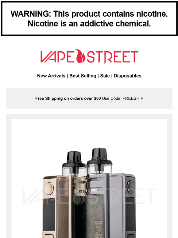 Vape Street: New VooPoo Drag E60 Starter kit has arrived! | Milled