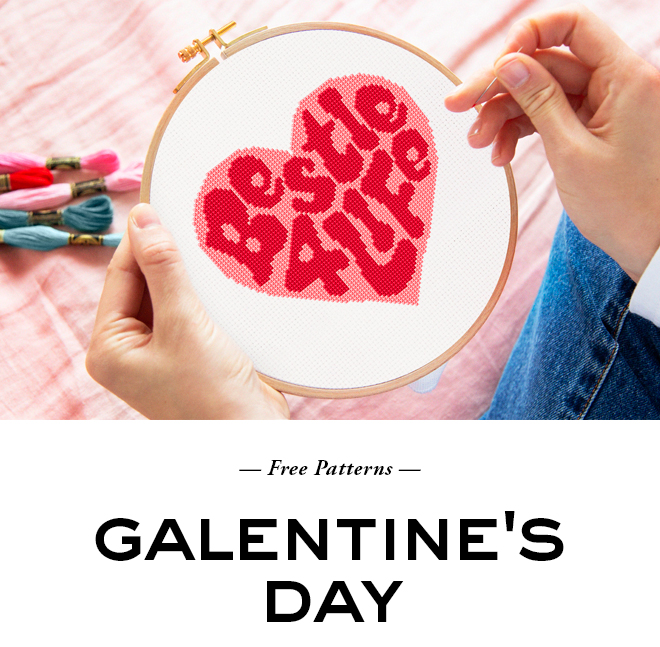 DMC: Free Patterns: Galentine's Day 💖 | Milled