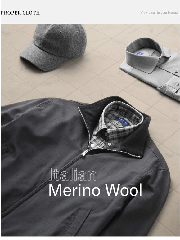 Proper Cloth: Merino Wool: The Perfect Fabric for Right Now | Milled