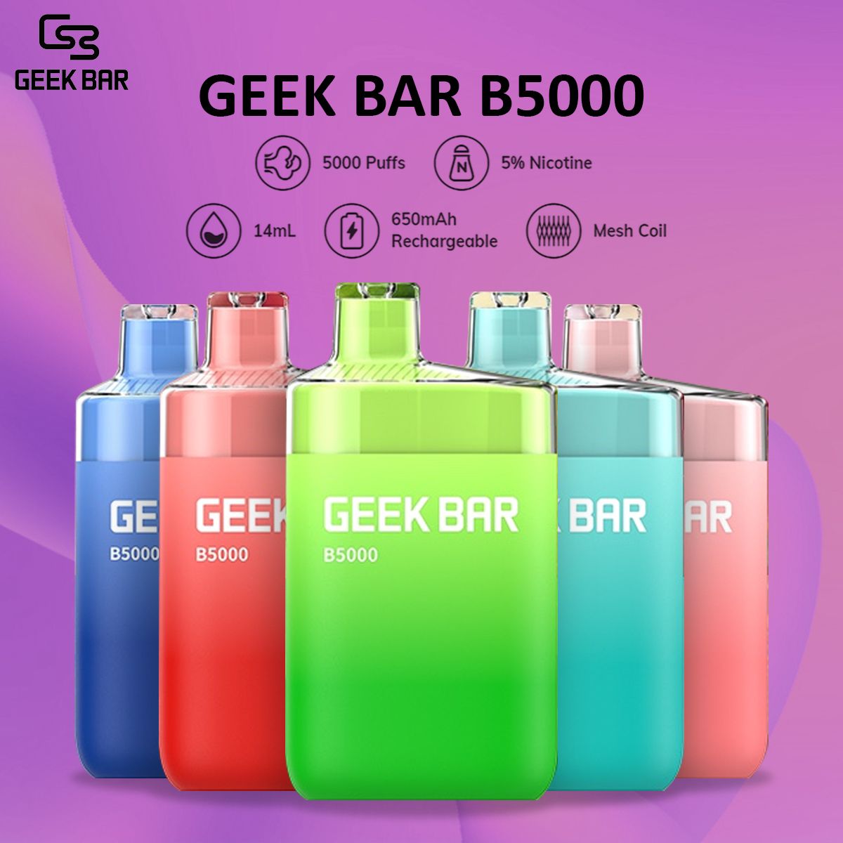 Vape.Sale: GEEK BAR B5000 DISPOSABLE!⚡Avail Now! | Milled