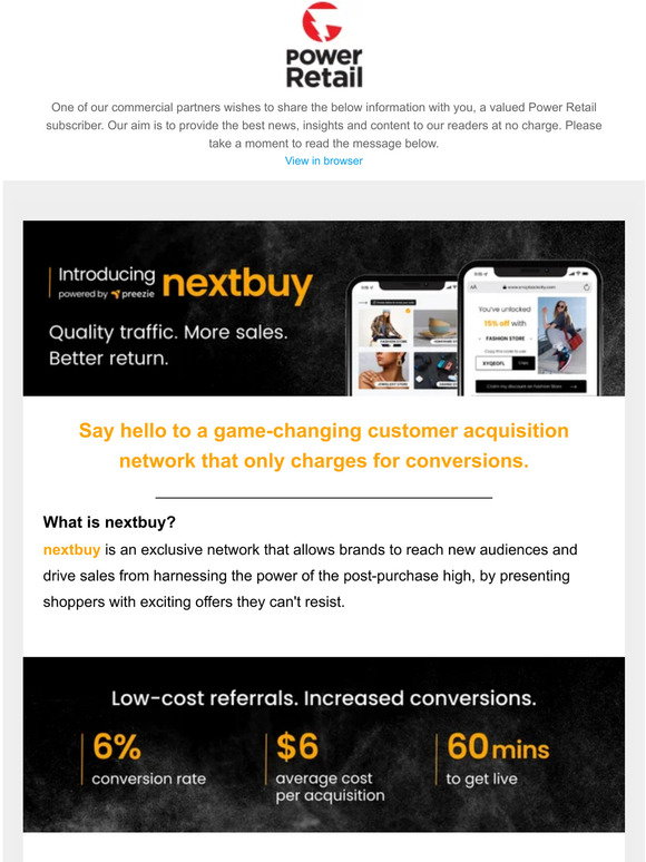 Power Retail: Say goodbye to wasted ad spend with nextbuy’s pay-per ...