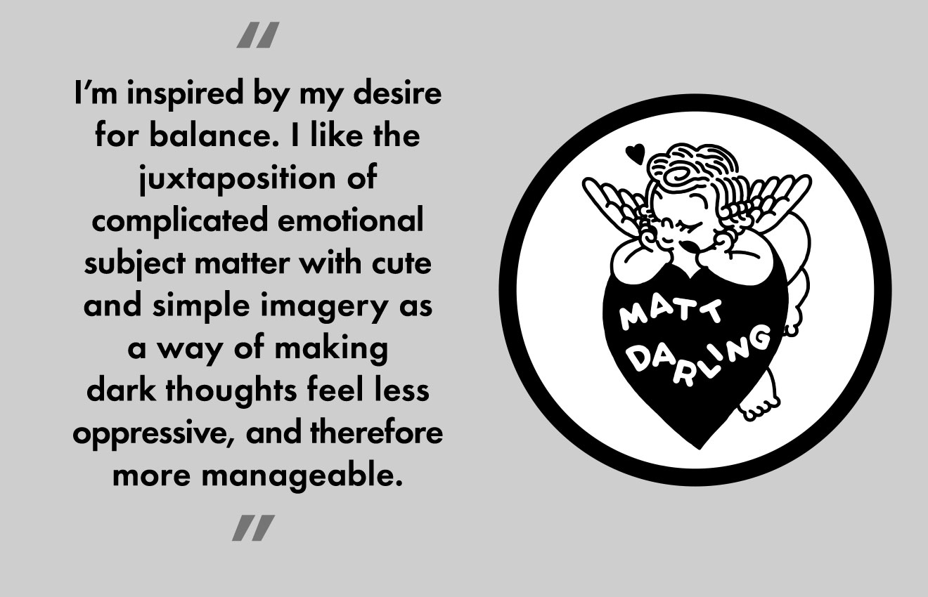 Threadless: Matt Darling makes existential cute. 💀 | Milled