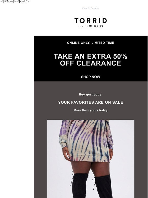 Torrid: PRICE DROP on your favorite styles | Milled