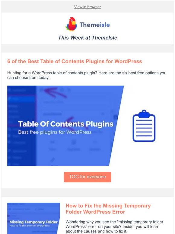 Themeisle: Best "table of contents" plugins for WordPress 📊 (also: how to fix the missing ...
