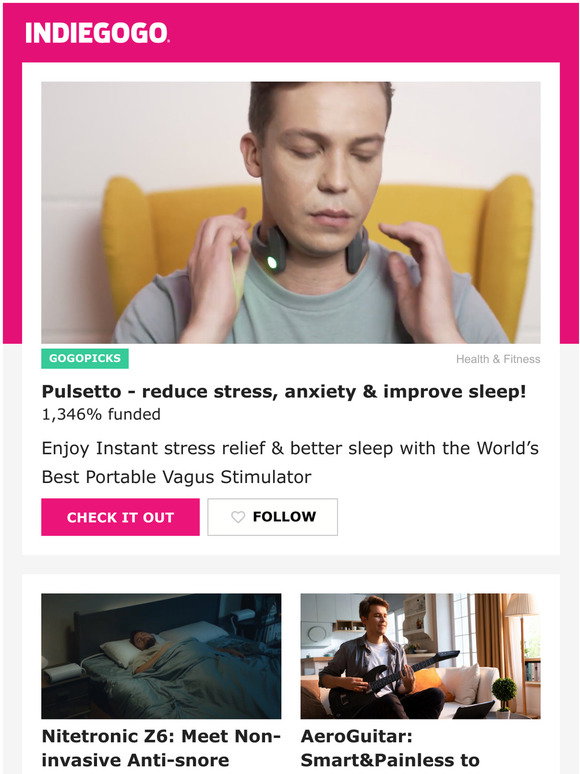 Indiegogo: This device helps you biohack your vagus nerve to reduce ...