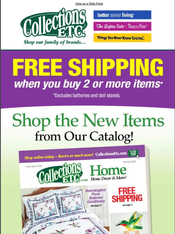 Collections Etc.: What's Up? Your New Catalog ~ Don't Wait, Shop NOW ...