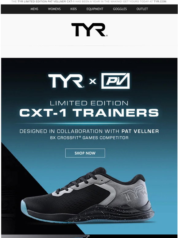 TYR Sport: Shop the TYR Limited Edition Pat Vellner CXT-1 | Milled