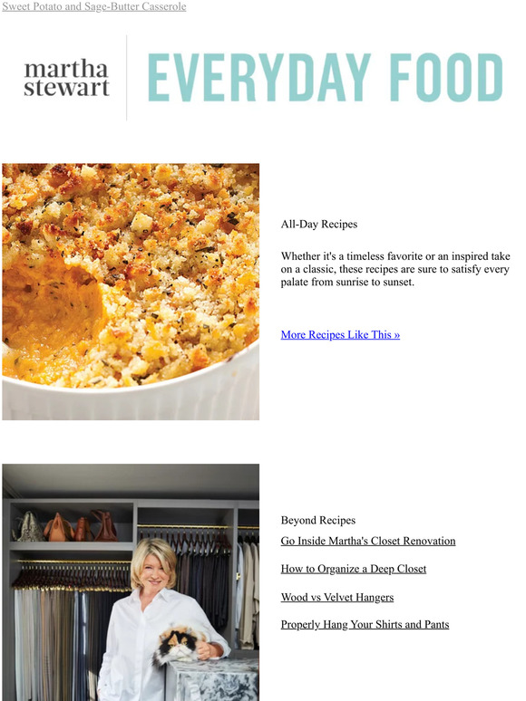 Martha Stewart: 24 of Our Easiest Casserole Recipes | Milled