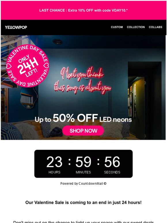 Yellowpop: Less than 24 hours left and it's over... ⏳ | Milled