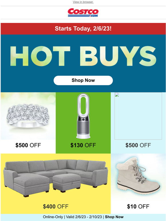 Costco: STARTS TODAY: Shop New Hot Buys Exclusively on Costco.com! | Milled