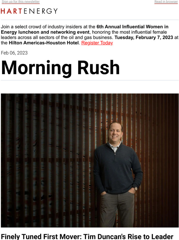 Hart Energy: Morning Rush: Finely Tuned First Mover: Tim Duncan's Rise ...