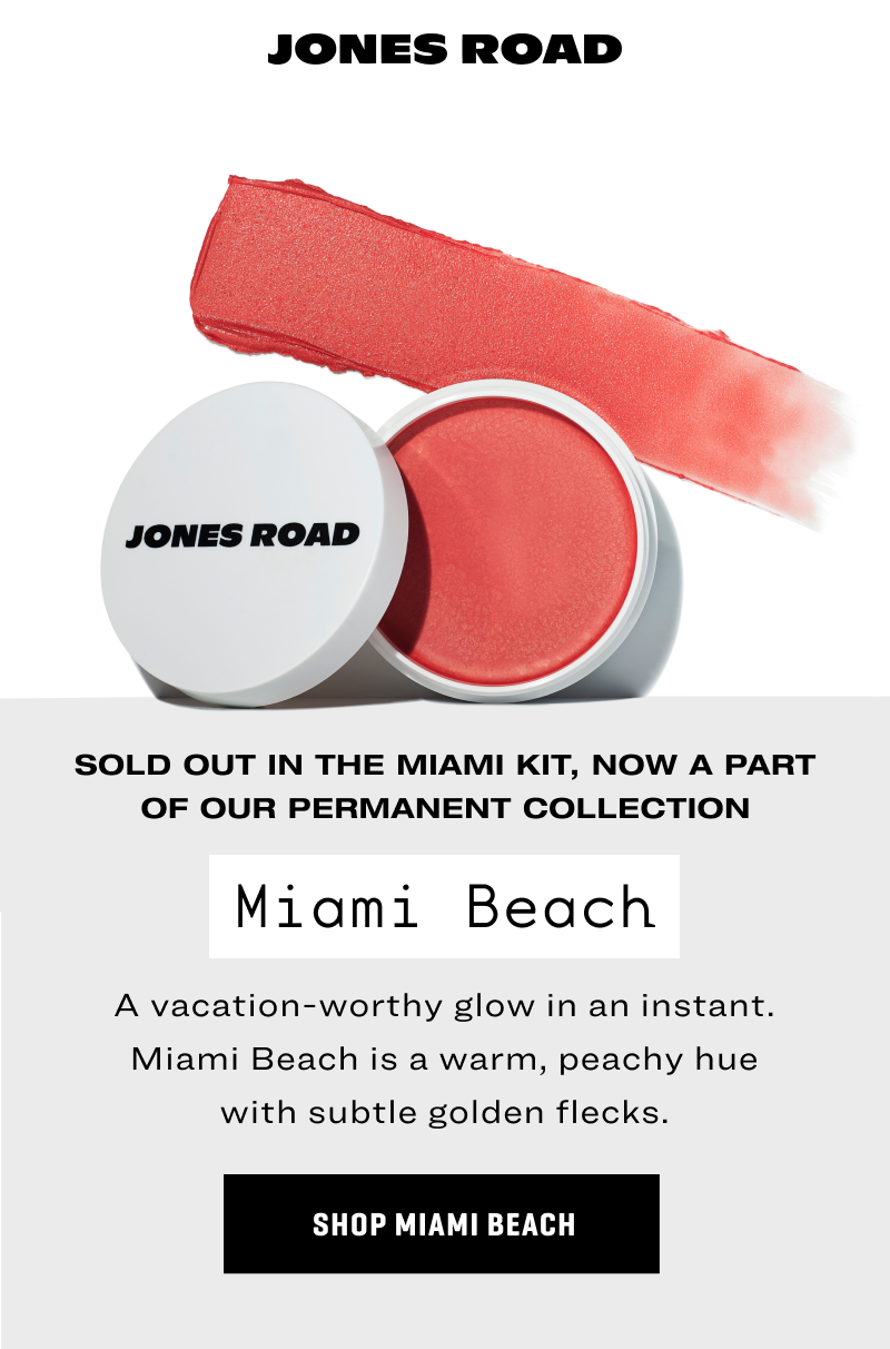 Jones Road Beauty: NEW Miracle Balm Shade: Miami Beach | Milled