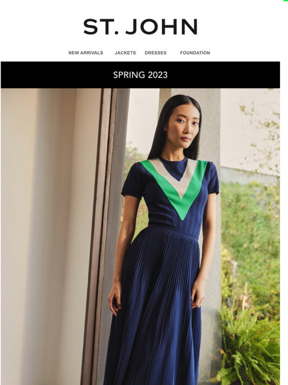 St. John Knits: Say Hello to the Spring 2023 Collection | Milled