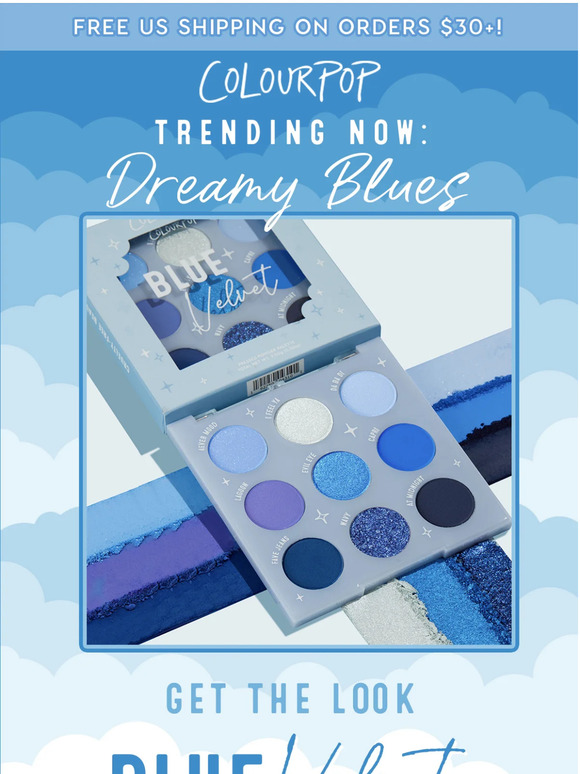 ColourPop: 💙 New obsession: Blue Velvet Palette 💙 | Milled