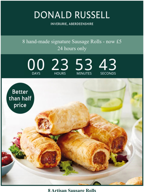 Donald Russell: Sausage Rolls - better than half price 💥 | Milled