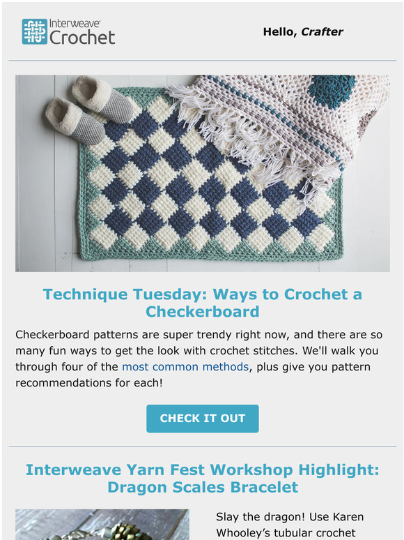 Interweave: 4 Ways to Crochet Checkerboard Patterns | Milled