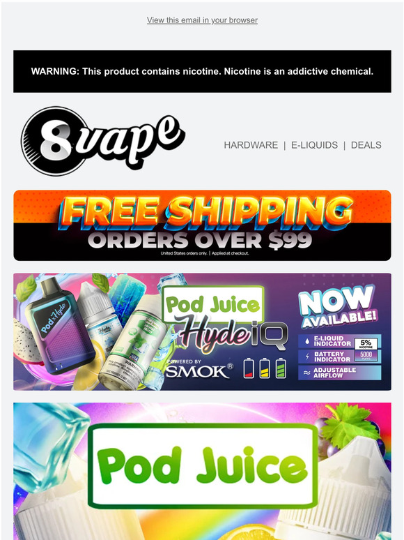 eightvape: Huge Collab & New Flavors from Pod Juice!🤗 | Milled