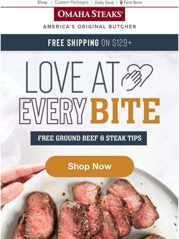Omaha Steaks: Score 2LBS FREE ground beef & steak tips today. | Milled
