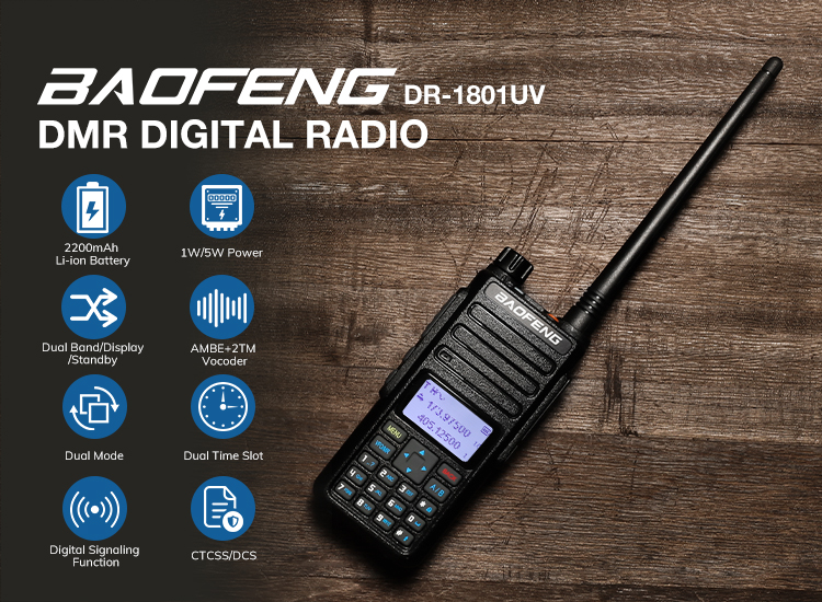 Radioddity: New In: Baofeng DR-1801UV DMR Radio for $73.99! | Milled