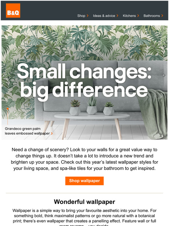 B & Q: Affordable wall refreshes = big difference | Milled