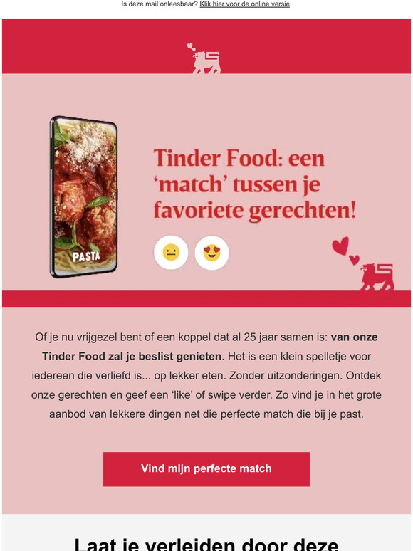 Delhaize: Tinder food: wat is jouw perfecte match? | Milled