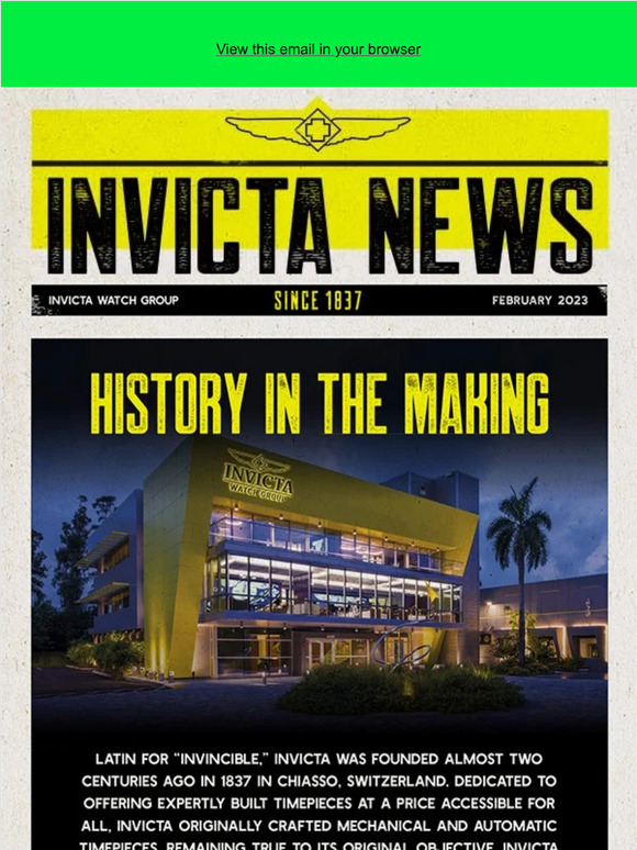 Invicta: WELCOME TO THE INVINCIBLE JOURNEY | Milled