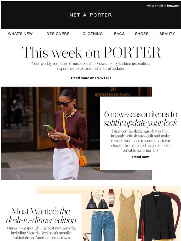Net-A-Porter: 6 simple style tips to transform your new-season look ...