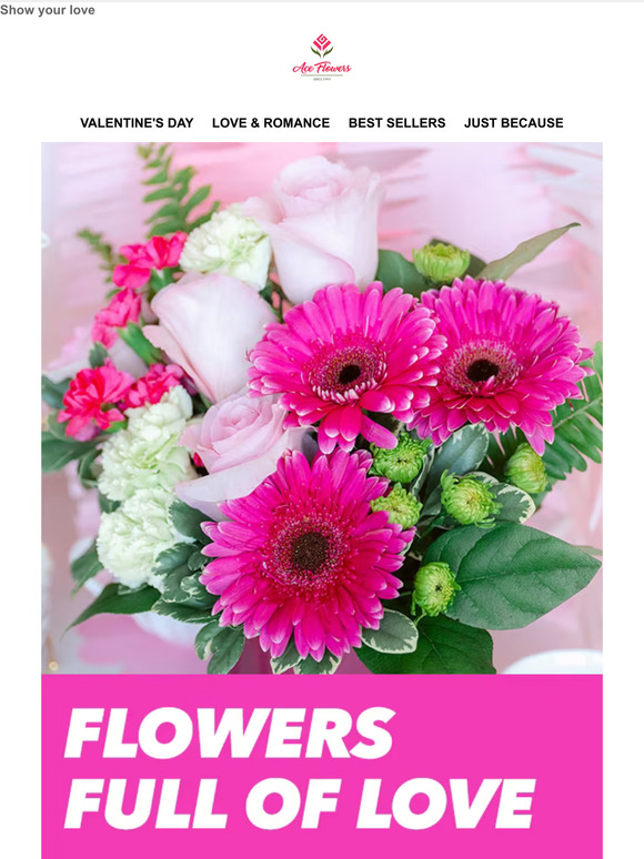 Ace Flowers: Special blooms for every Valenitne | Milled