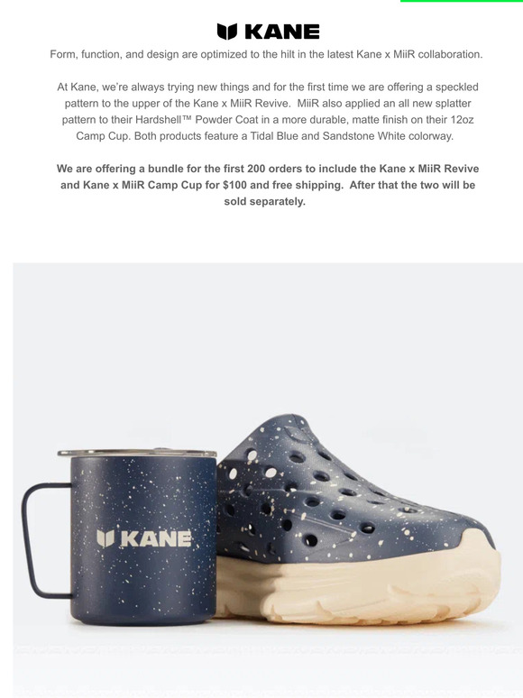 Kane Footwear: Get the new Kane x MiiR Bundle- Limited to the first 200 ...