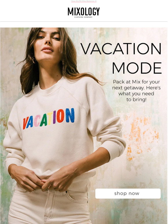 Mixology Clothing: Dreaming of a vacay☁️ ️🌴 | Milled