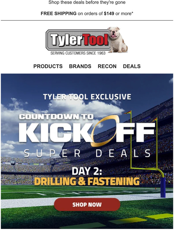 Tyler Tool: Save up to 35% on Drills and Fasteners for Day 3 of Super ...