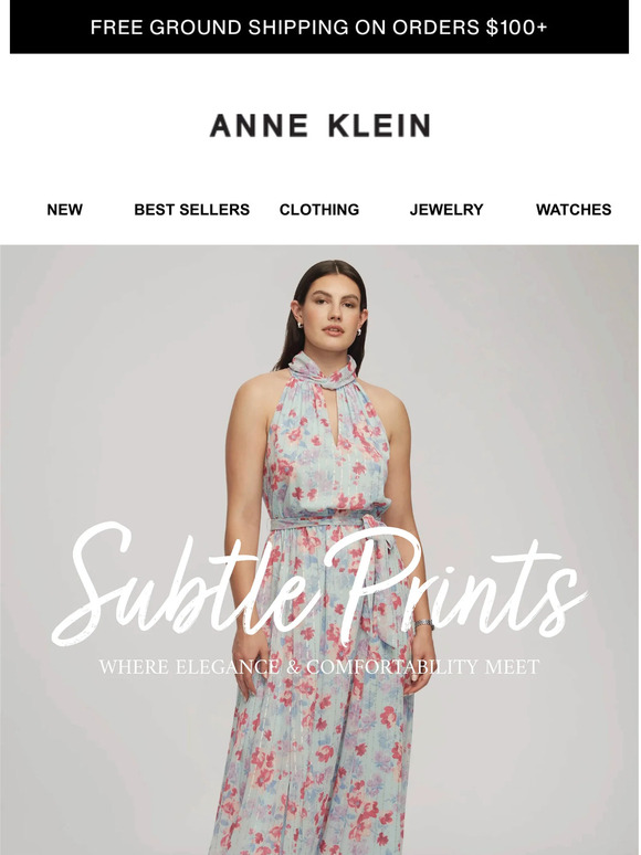 Anne Klein: A subtle print | Milled