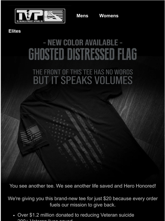 Til Valhalla Project: NEW DISTRESSED FLAG | 9 Colors in total! | Milled