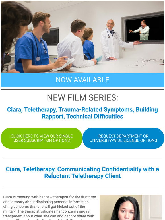 Symptom Media: New Film Series - Teletherapy, Trauma-Related Symptoms ...