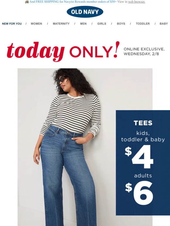 Old Navy: You heard correctly: $6 tees & leggings | Milled