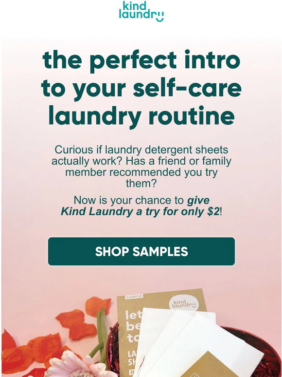 Kind Laundry: 💌 Did You Order Your $2 Sample Kit? | Milled