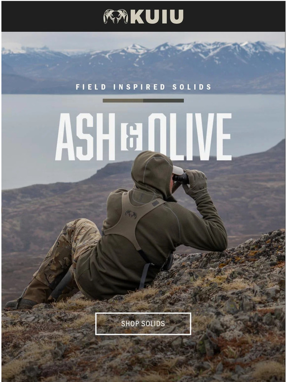 KUIU: Ash & Olive: Best-Selling Solids | Milled