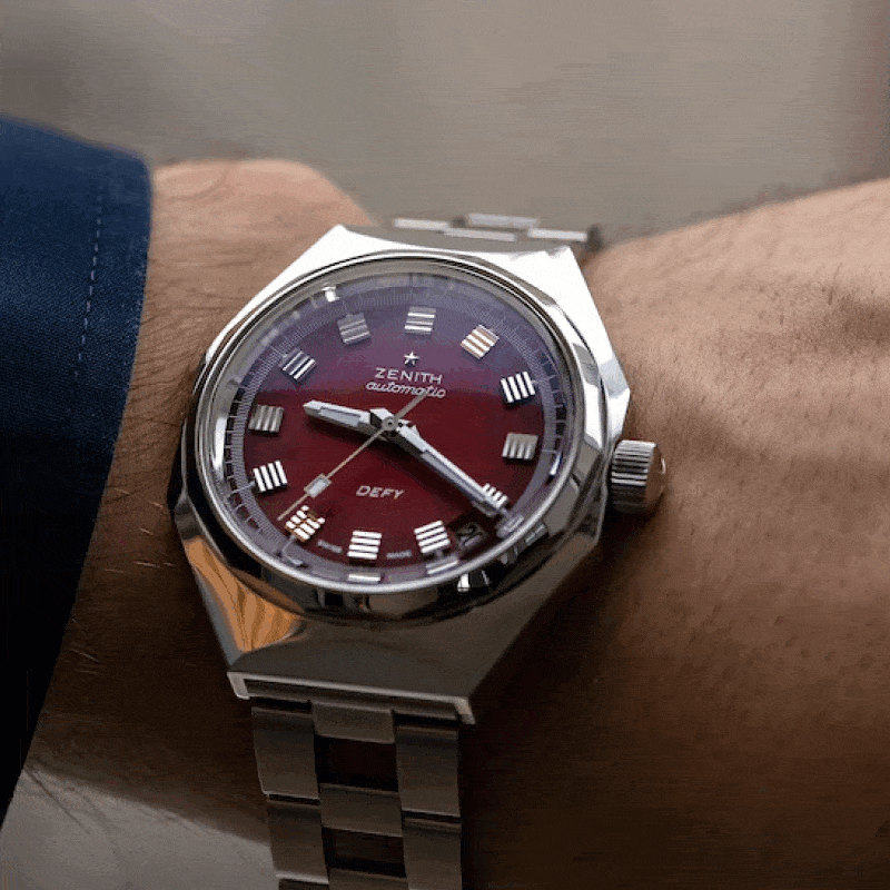 Hodinkee: Now Available: Zenith Defy Revival A3642 With Red Dial | Milled