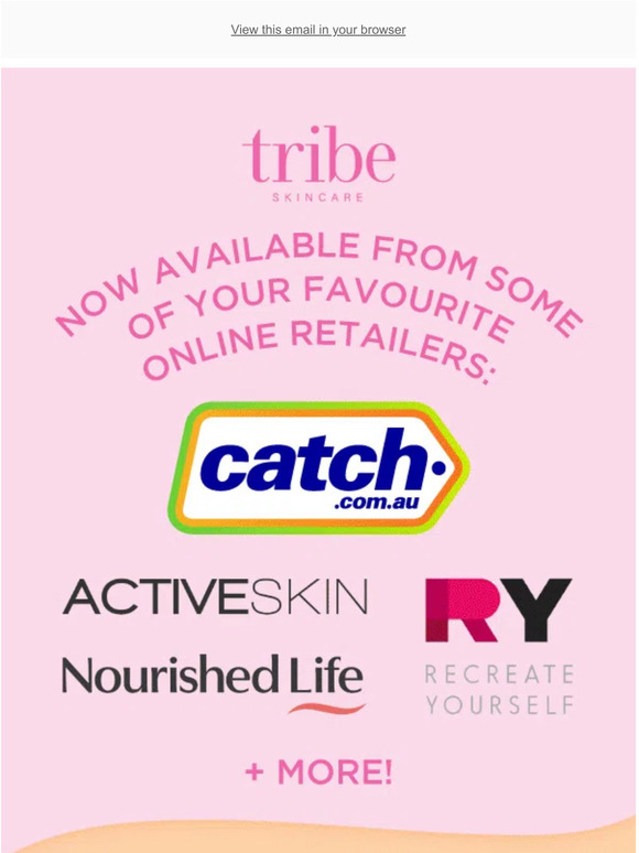 Tribe Skincare: Tribe now available from one of Australia’s largest ...