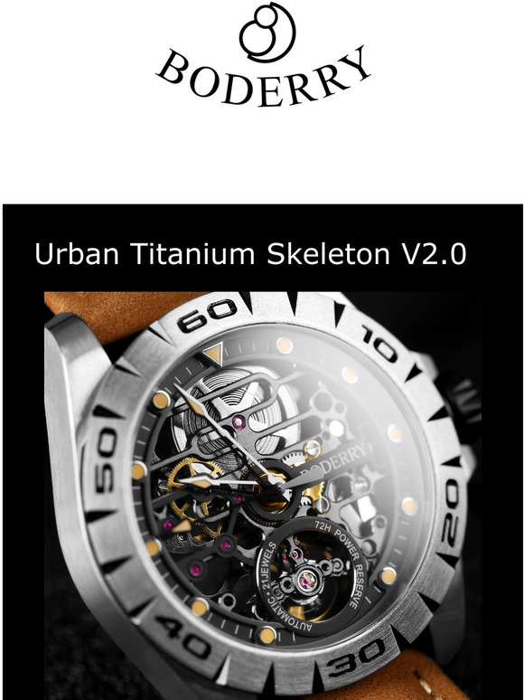 Boderry Watches: Improved version Urban Skeleton V2.0 is available now ...