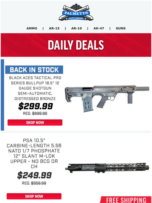 Palmetto State Armory: Flash Sale! | PSA Custom AR10 Ambi Charging ...