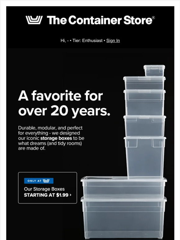 The Container Store: Store Anything & Everything: Our Storage Boxes ...