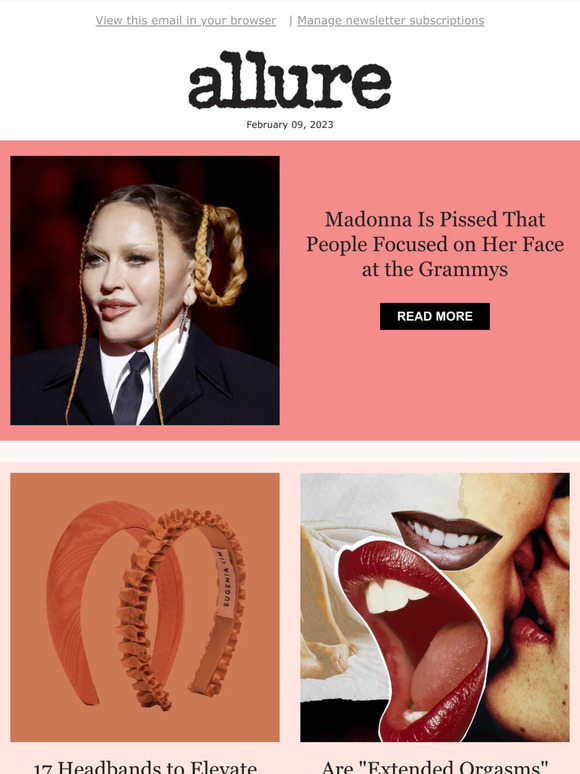 Allure Beauty Box: Why Was Everyone Talking About Madonna's Face at the ...