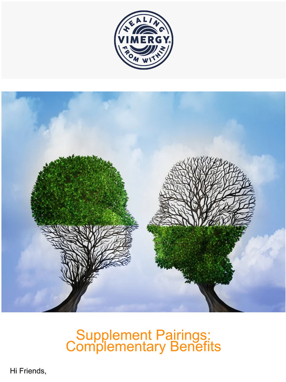 Vimergy: Supplement pairings: complementary benefits | Milled