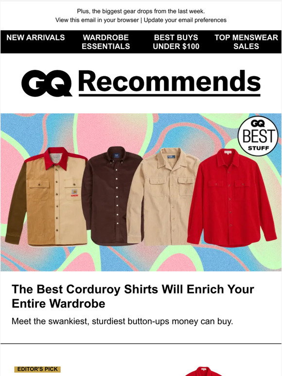 GQ: 17 Corduroy Shirts That Will Enrich Your Entire Wardrobe | Milled